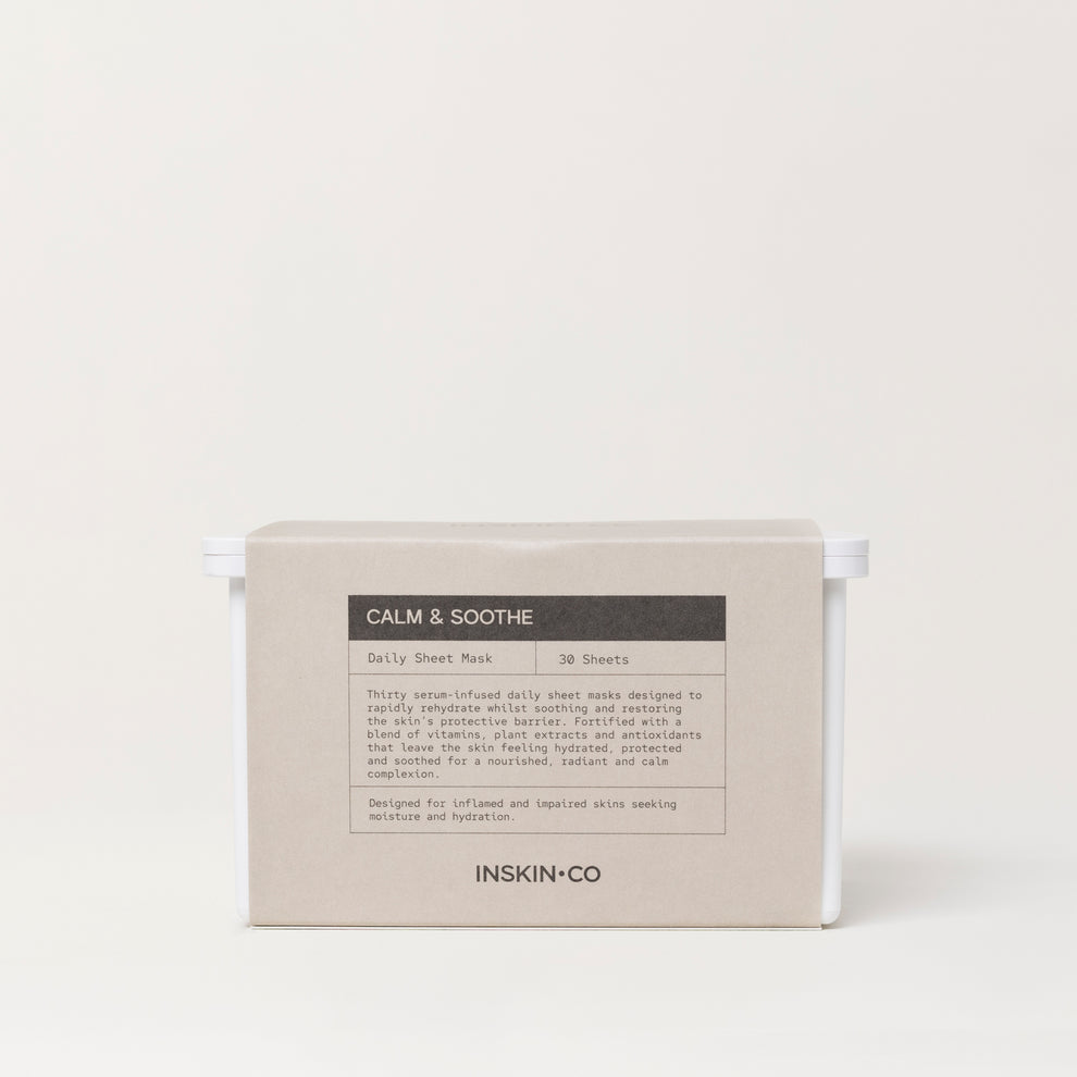Inskin.Co Calm & Soothe Daily Sheet Masks – Clinique Élan